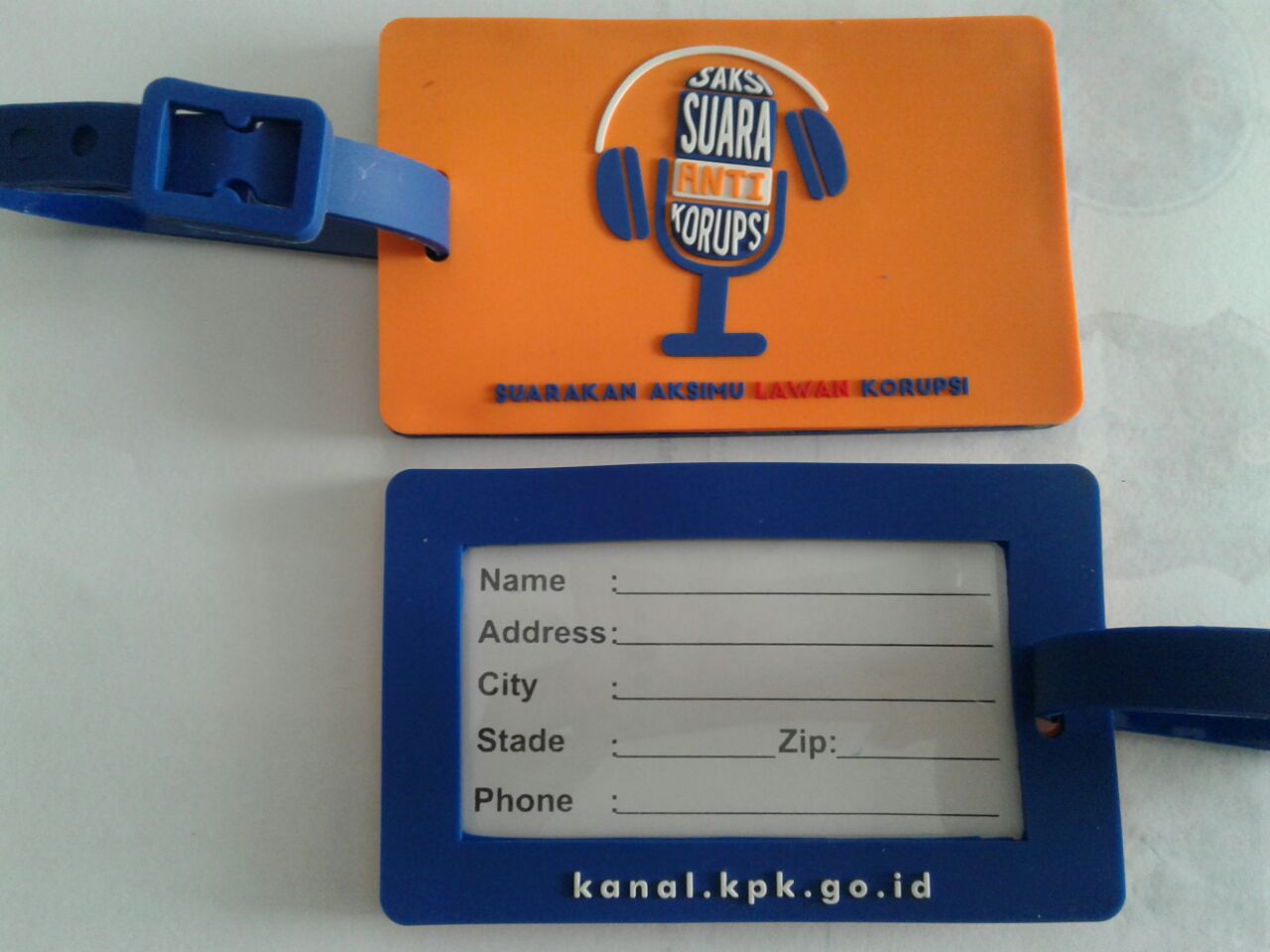 Bagtag Karet atau Luggage Tag Jakarta | Gantungan Kunci Karet Jakarta ...